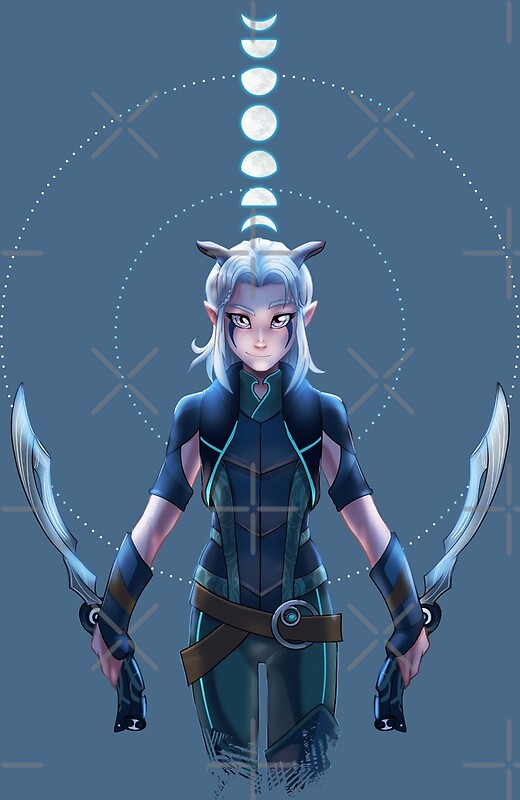 "Rayla - moonshadow elf" by radiantgrey | Redbubble