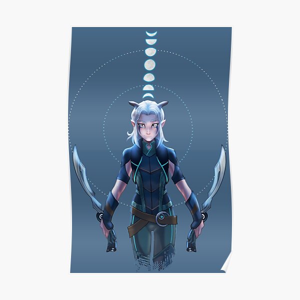 "Rayla - moonshadow elf" Poster by radiantgrey | Redbubble