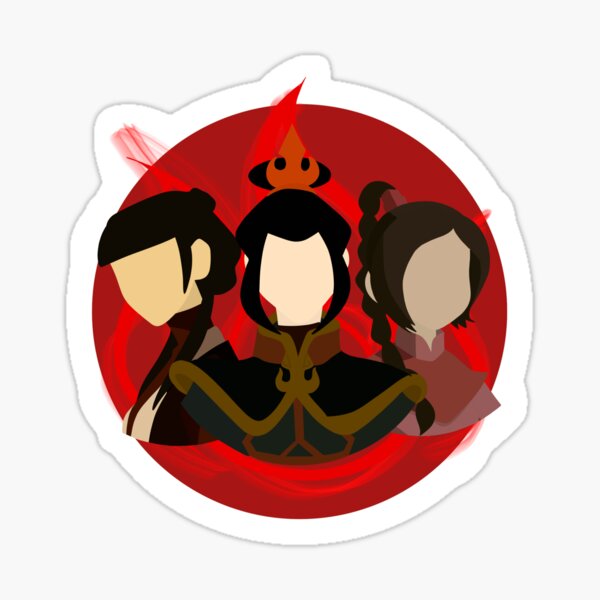 "Fire Nation Girls" Sticker for Sale by Heyitsk-co | Redbubble