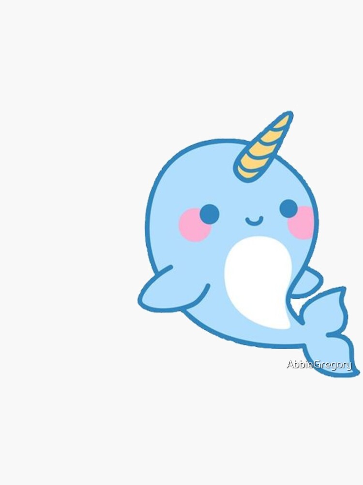 "Narwal" Sticker for Sale by AbbieGregory | Redbubble