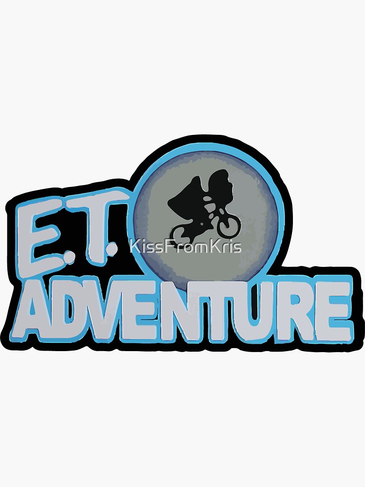 "E.T. Adventure Ride Logo " Sticker for Sale by KissFromKris | Redbubble