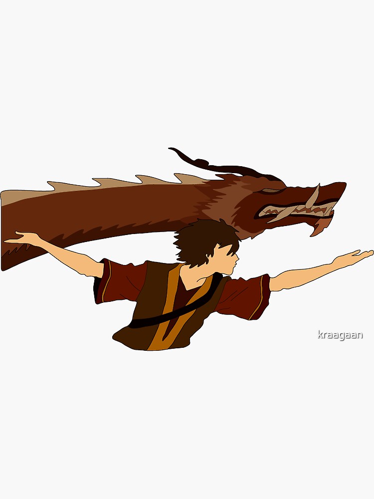 "zuko dragons dance" Sticker for Sale by kraagaan | Redbubble