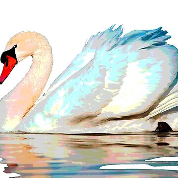 "Swan" Sticker for Sale by jayner100 | Redbubble
