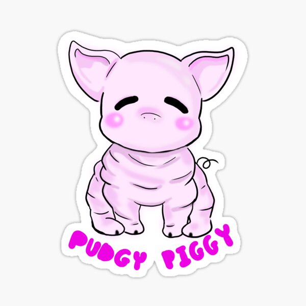 "Pudgy piggy" Sticker for Sale by Onuto | Redbubble