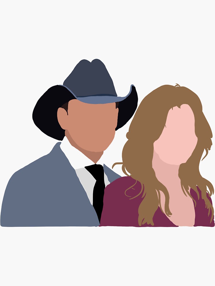 "tim mcgraw and faith hill" Sticker for Sale by EMILYANN118 | Redbubble
