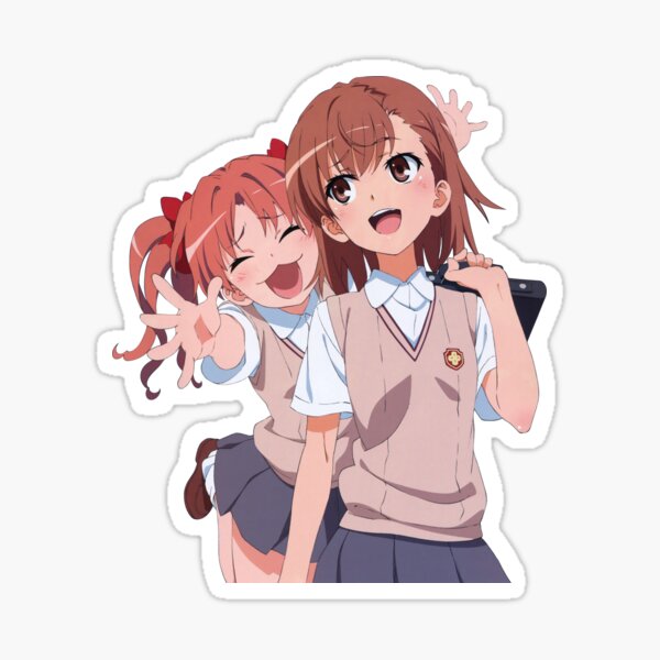 "Misaka & Shirai - School Uniform" Sticker for Sale by AniSutekka ...
