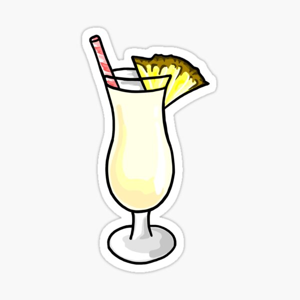 "Pina colada" Sticker for Sale by alvaradosisters | Redbubble