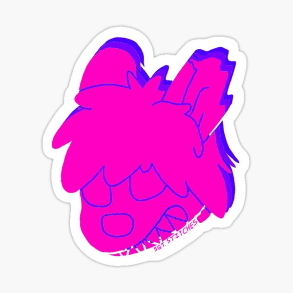 "Sgt. Stitches Kuri Head (Purple Spectrum)" Sticker for Sale by ...