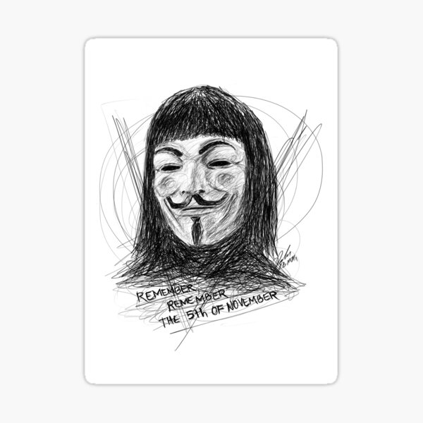 V For Vendetta Stickers | Redbubble