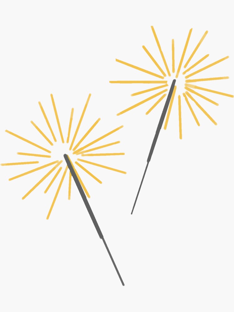 "sparklers" Sticker for Sale by siennajannelle | Redbubble