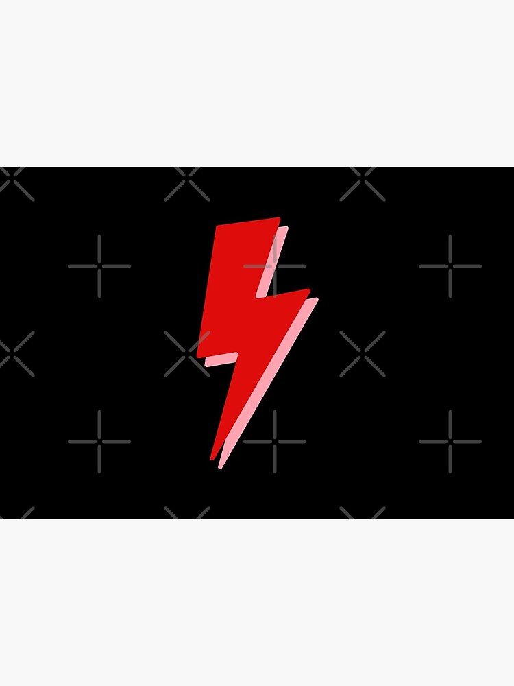 "Red Lightning Bolt" Mask for Sale by polishalpaca | Redbubble