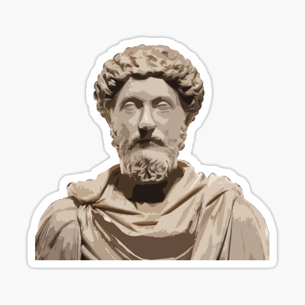 "Marcus Aurelius Stoic Philosopher " Sticker by TBoxy | Redbubble