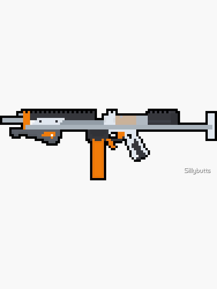 "Pixel Nerf Homemade Talon Claw U (Gray)" Sticker for Sale by ...