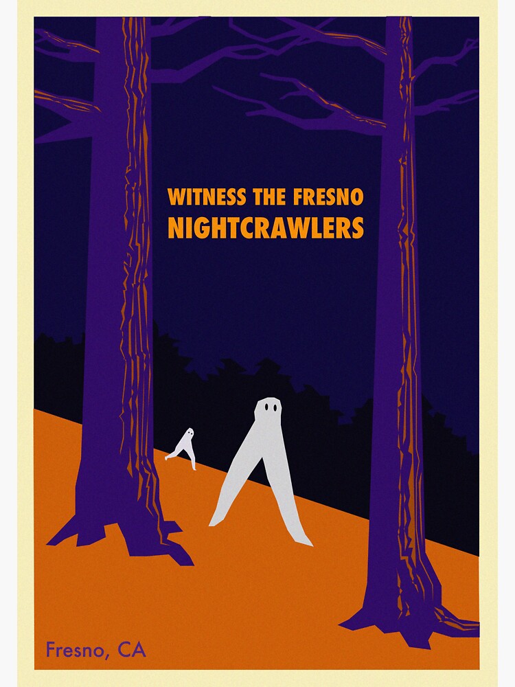 "Fresno Nightcrawlers Postcard" Sticker by joynahs | Redbubble