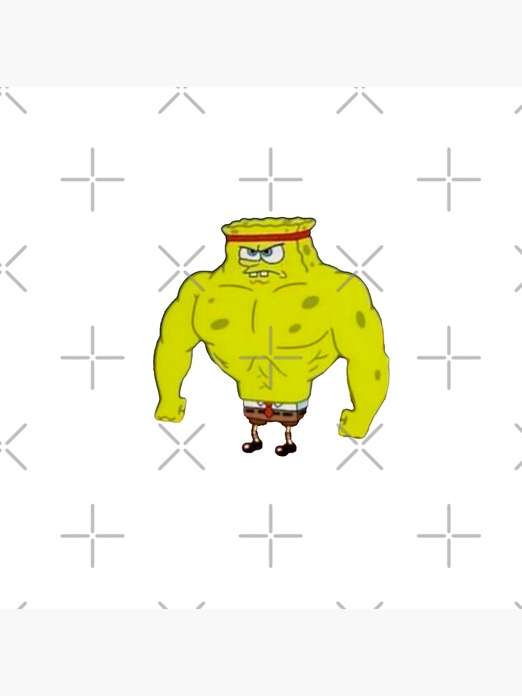 "Jacked Spongebob " Poster for Sale by Rccola55 | Redbubble