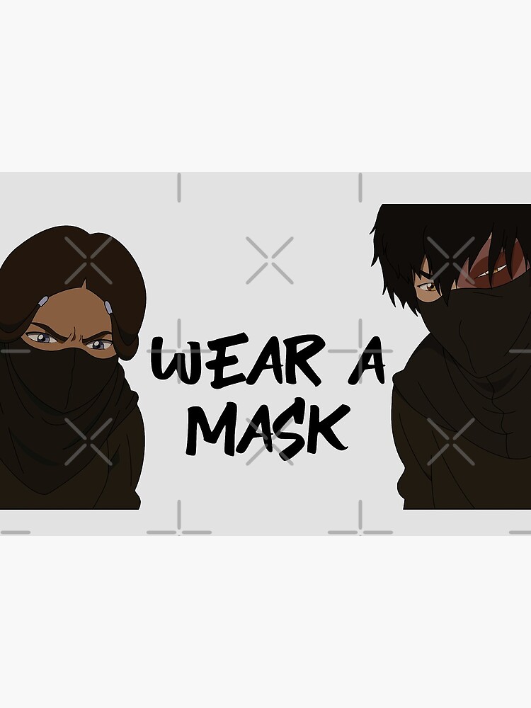 "katara and zuko from avatar wear a mask" Mask for Sale by gwynethc ...