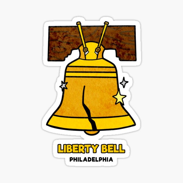 "Liberty Bell in Philadelphia" Sticker for Sale by kellylouisev | Redbubble