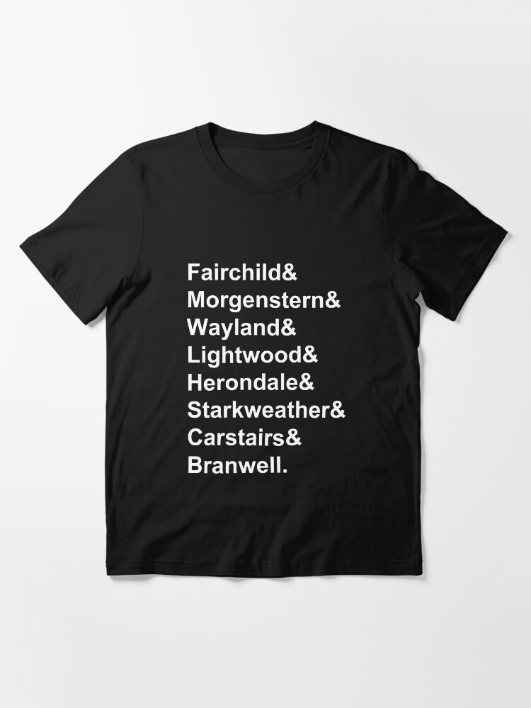 "Shadowhunter Surnames" T-shirt for Sale by bethscherm | Redbubble ...