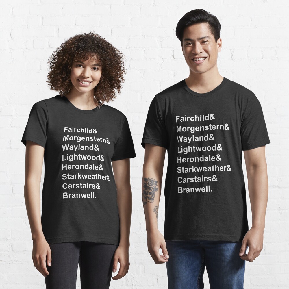 "Shadowhunter Surnames" T-shirt for Sale by bethscherm | Redbubble ...