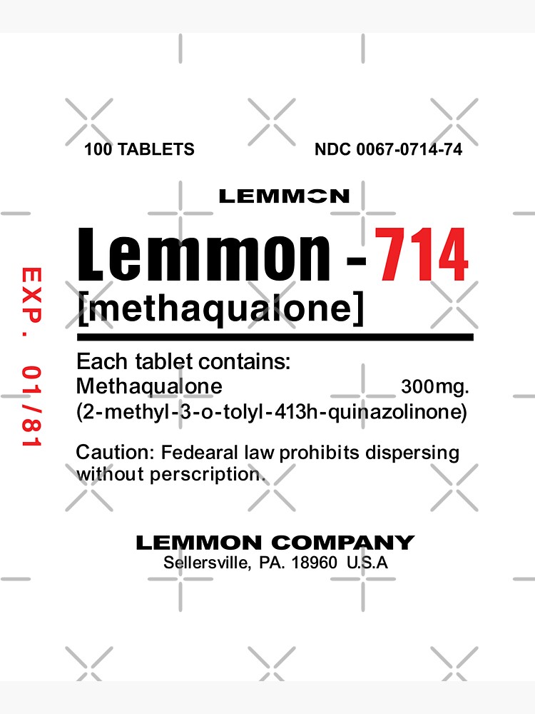 "Lemmon 714 Quaalude vom Wolf der Wall Street" Stofftasche von ...