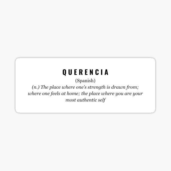 "Querencia" Sticker for Sale by madelinepaul99 | Redbubble