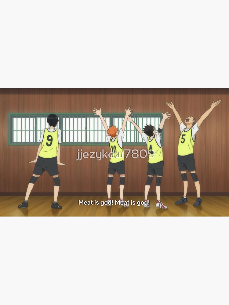 "Meat Dance - Haikyuu!! " Sticker for Sale by jjezykow7809 | Redbubble
