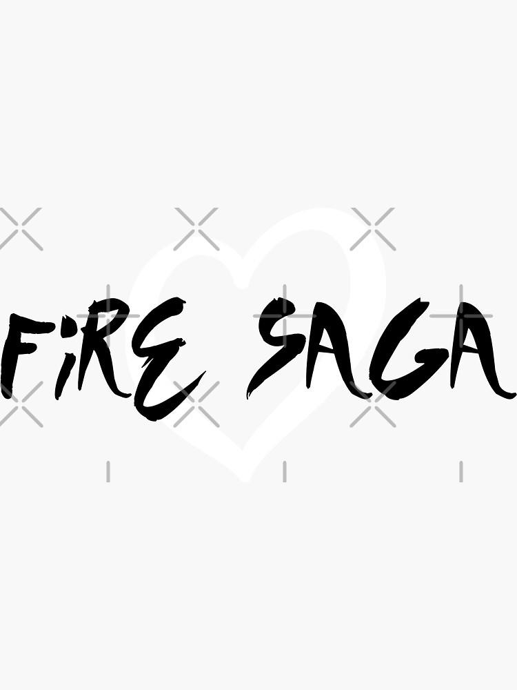 "Fire Saga" Sticker by SedgeWren | Redbubble