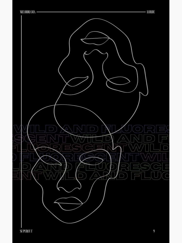 "Supercut Lorde Poster" Sticker for Sale by pc925 | Redbubble