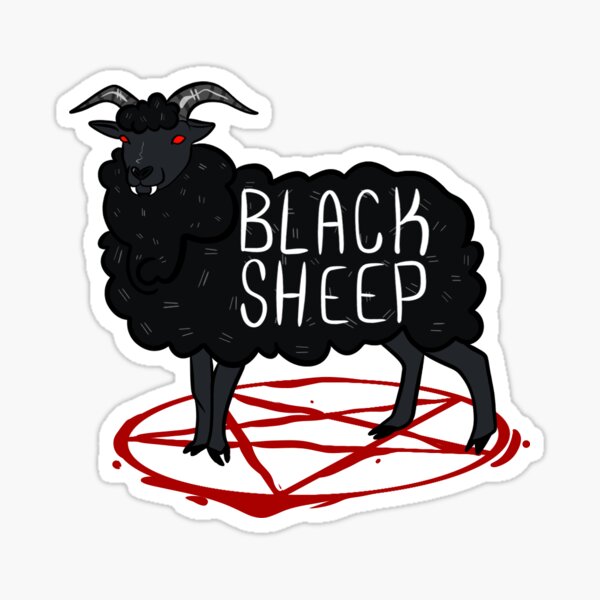 "Black Sheep" Sticker by RaeBlack | Redbubble
