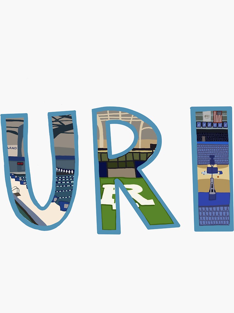 "URI athletics" Sticker for Sale by ilsheridan | Redbubble