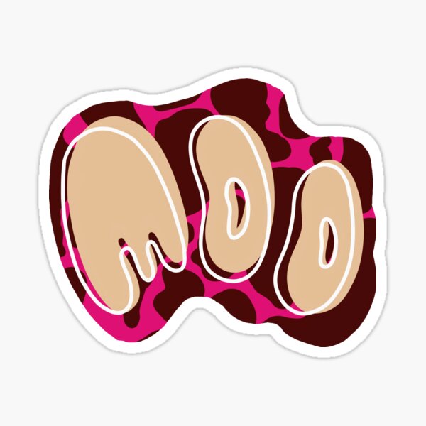 "Moo Sticker" Sticker by makeallmad | Redbubble