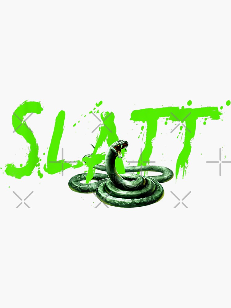 "Slatt With Snake Slime Love All The Time" Sticker for Sale by MakaWati ...