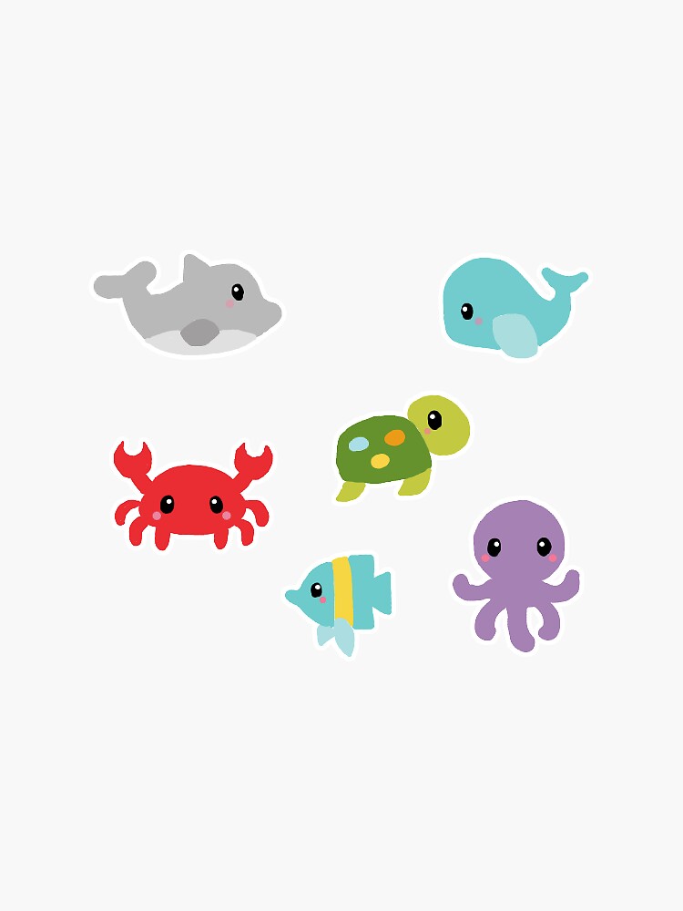 "Ocean Theme Pack" Sticker for Sale by Belledesignss | Redbubble
