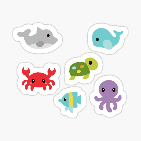 "Ocean Theme Pack" Sticker for Sale by Belledesignss | Redbubble