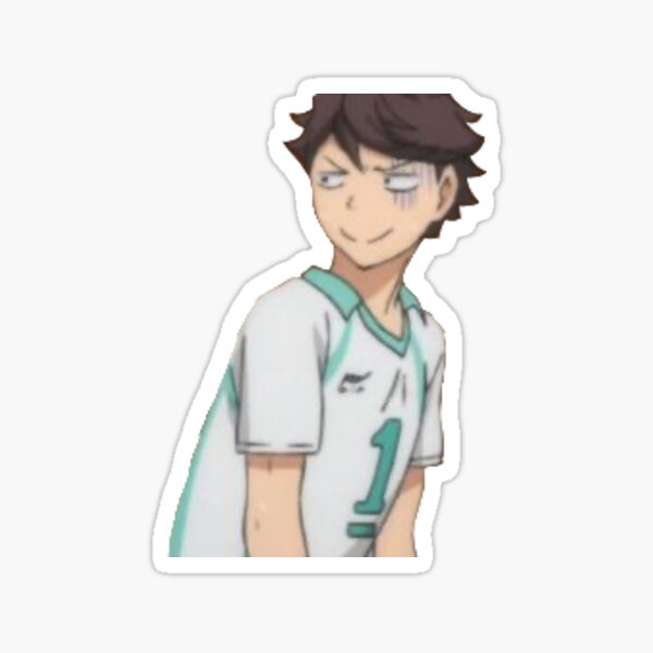 "Scared tooru oikawa" Sticker for Sale by Kuroken123 | Redbubble