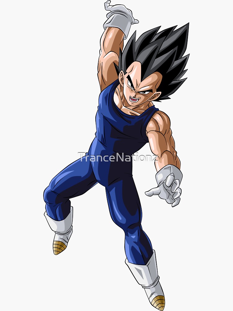 "Vegeta" Sticker for Sale by TranceNationz | Redbubble