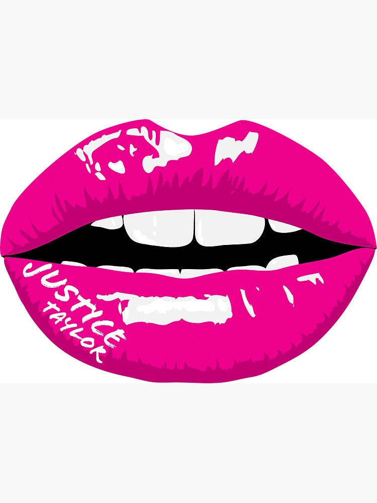 "Justice Taylor LIPS" Sticker by TaylorMdPlastic | Redbubble