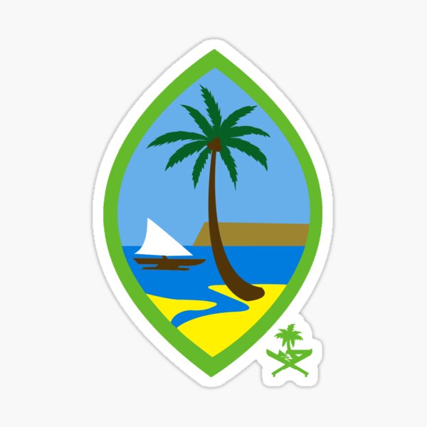 Sticker « GUAM RUN 671 Guahan Seal Flag », par RUN671GUAM | Redbubble