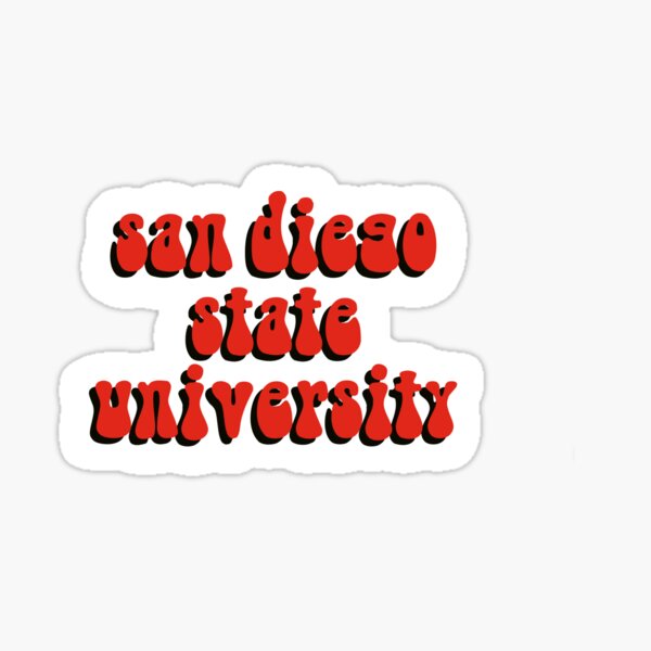 "sdsu sticker" Sticker by MENDEZM | Redbubble