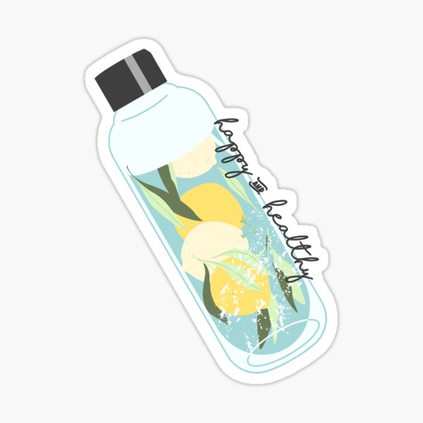 "infused water glass bottles healthy lemon detox refreshment drink blue ...