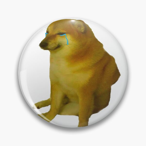 "Sad cheems meme" Pin for Sale by fazar8 | Redbubble