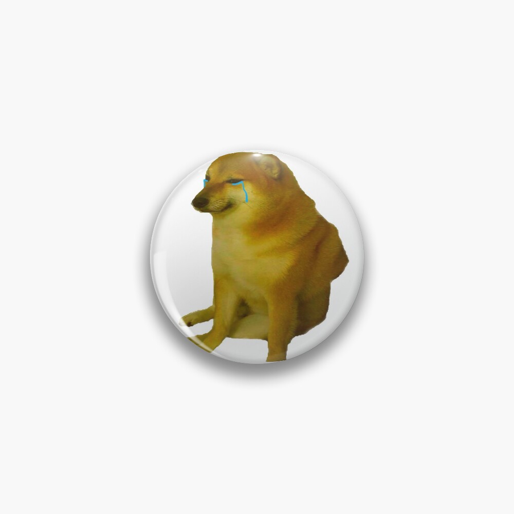 "Sad cheems meme" Pin for Sale by fazar8 | Redbubble