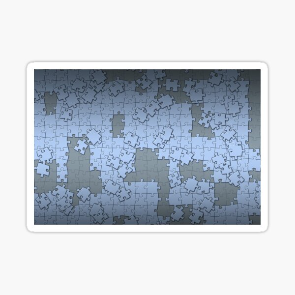 "Jigsaw Puzzle Face Mask - Funny Coronavirus Face Masks" Sticker for ...