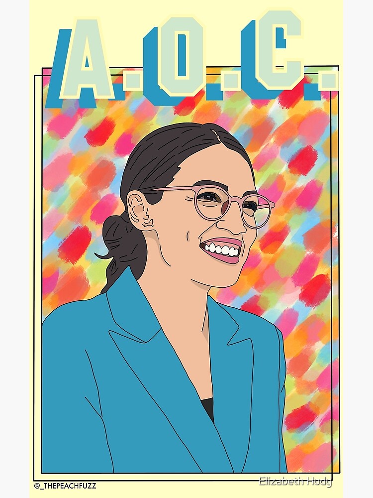 "AOC is A-OK" Canvas Print by elizabethhudy | Redbubble