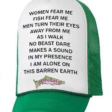 "Women Fear Me Fish Fear Me" Sticker for Sale by blakedreier | Redbubble