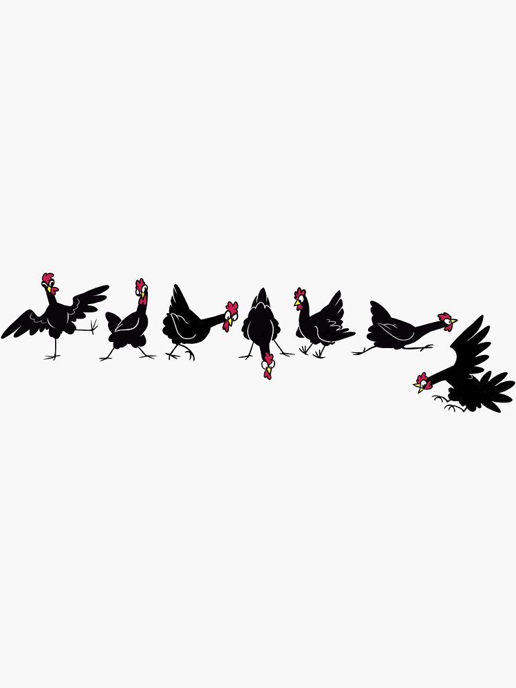"Here a Chook, There a Chook" Sticker by MakennaMadeThis | Redbubble
