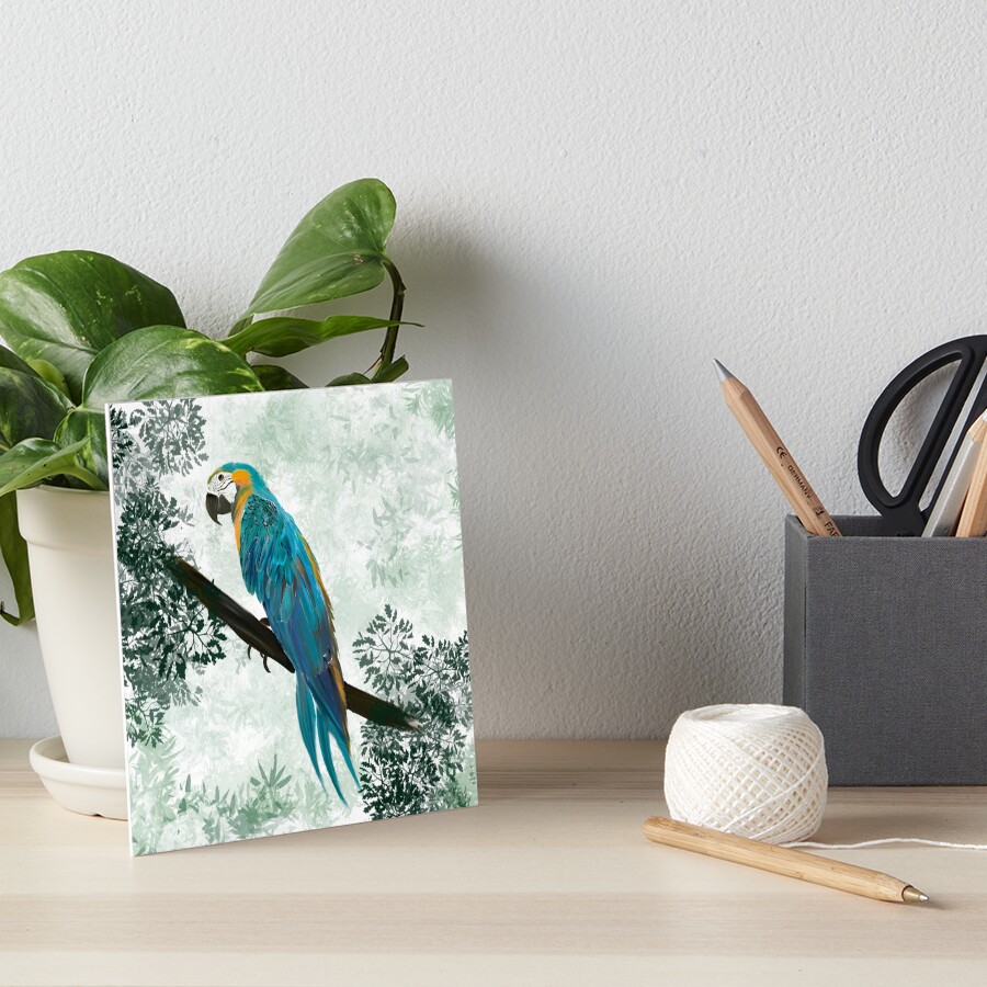 "Parrot Artwork" Art Board Print by Himabatra | Redbubble