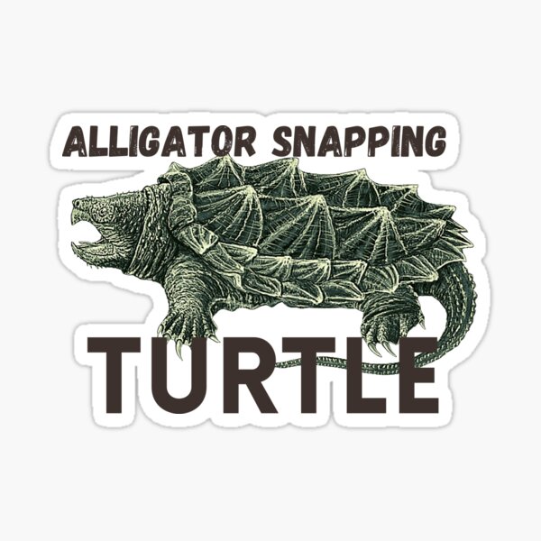 Alligator Snapping Turtle Stickers | Redbubble