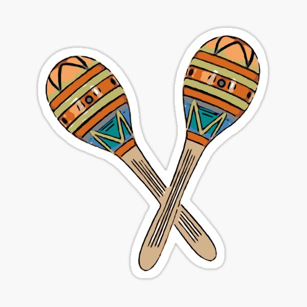 Pegatina «Maracas» de AndyWorthyArt | Redbubble
