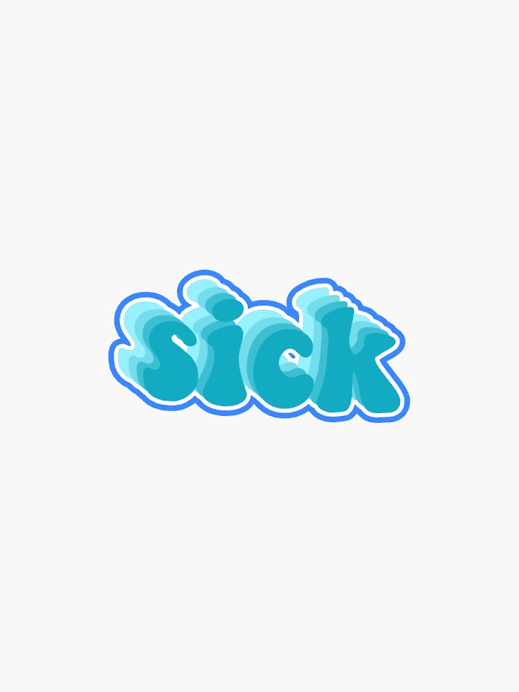 "sick sticker" Sticker by Gabylau | Redbubble